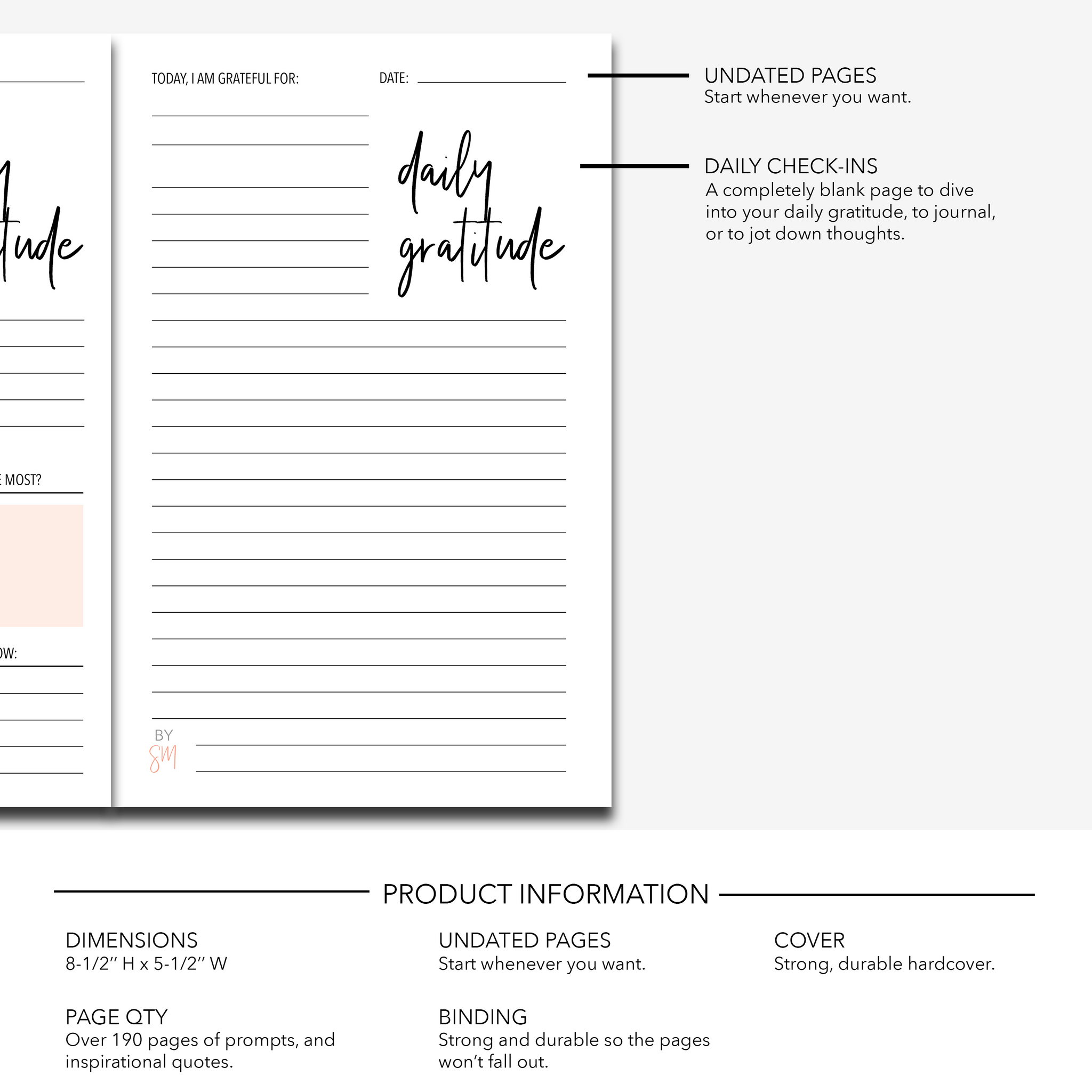 Daily Gratitude Journal – By Samantha March